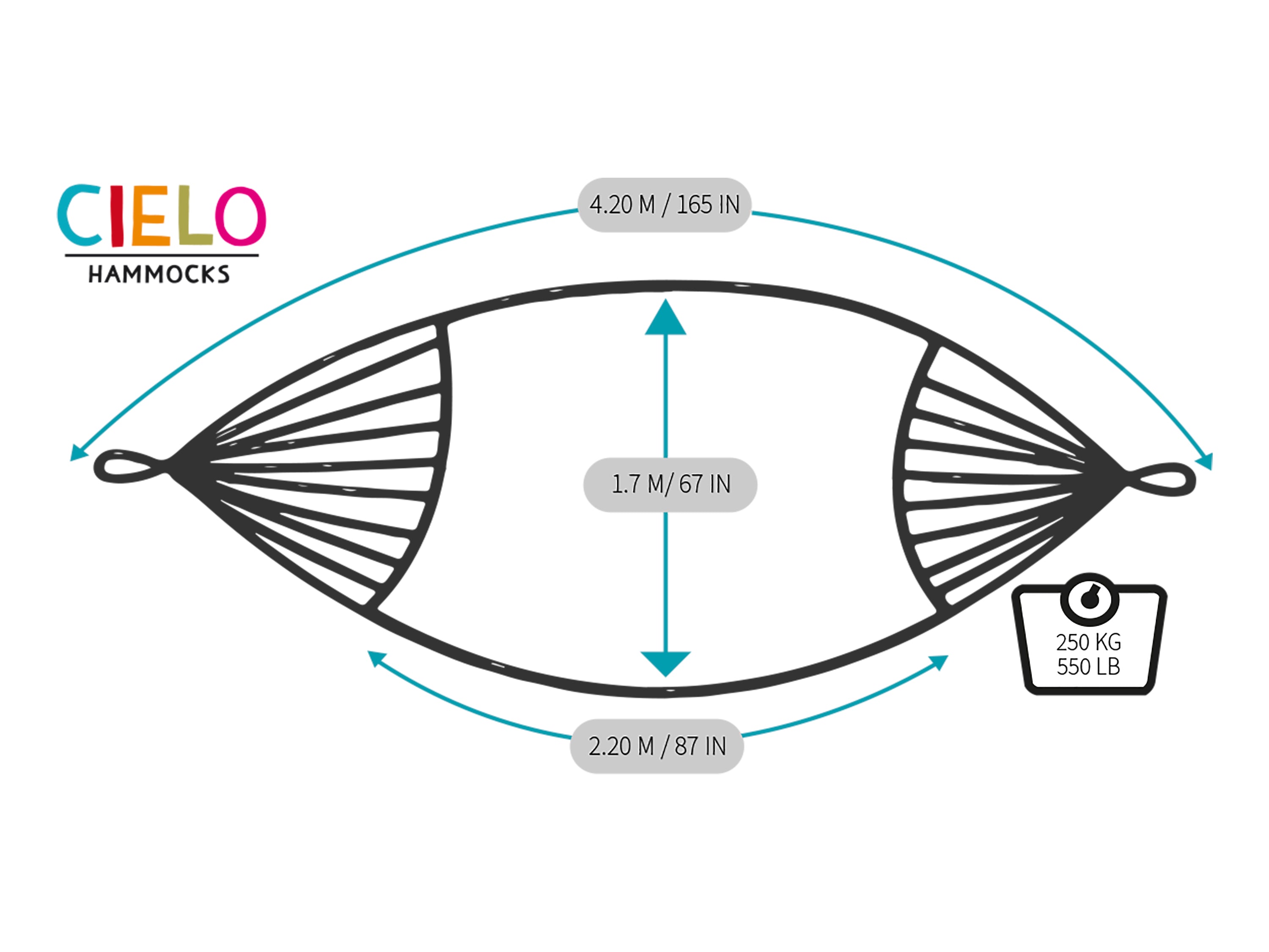 Natural, Medium, Cotton – Cielo Hammocks